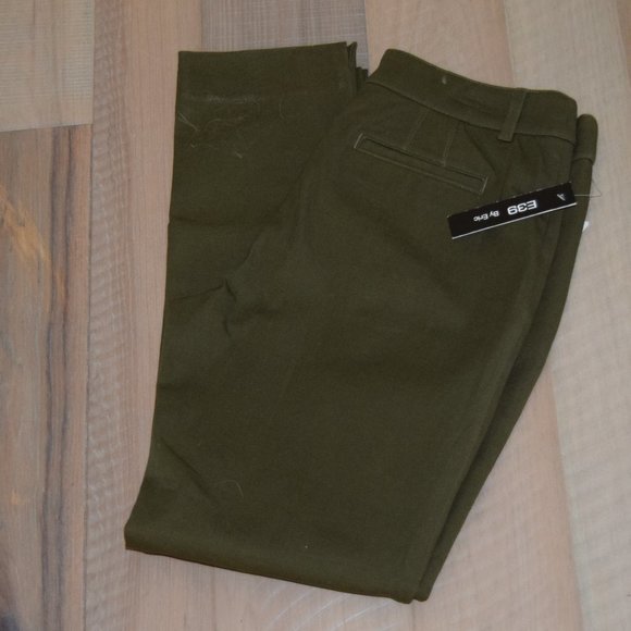 e39 by Eric | Pants & Jumpsuits | Nwt E39 By Eric Flat Front Olive ...
